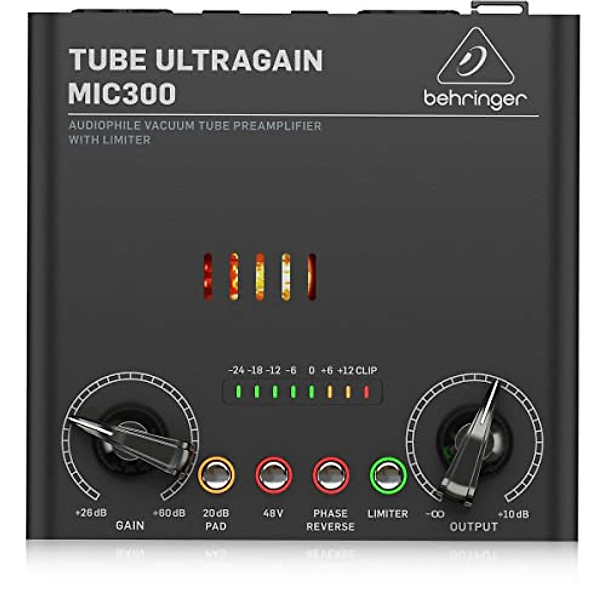 Behringer MIC300 Audiophile Vacuum Tube Preamplifier with Limiter