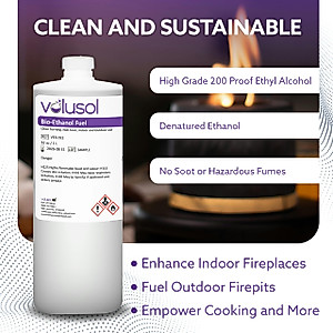 Fireplace Fuel, Ventless, Bio-Ethanol, Clean Burning/Eco-Friendly (1000mL /32 oz.) - (Pack of 9)