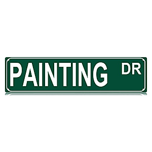 Metal Sign Tin Sign Painting Funny Metal Signs Vintage Sign Retro Tin Signs Aluminum Metal Sign for Bedroom Kitchen Garden Wall Bab Club Coffee Hanging Sign Home Decor 4x16 Inch