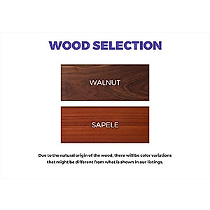 Natural Rustic Hardwood Handmade Shelf - Decorative Coat Rack, Entryway Storage and Wall Decor. #5 (Sapele)