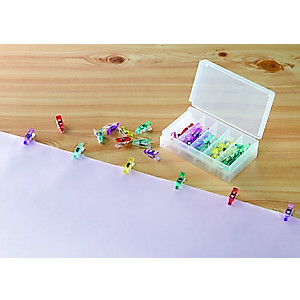 Clover Needlecraft Inc Mini Wonder Clips 50 pcs, Multicolour