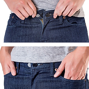 Flex Button Pant Waist Extender 3-Pack - Adds 1-2 inches with A Bit of Stretch - for Men, Women, Children