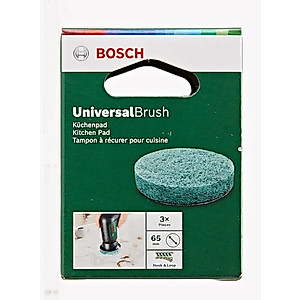 Bosch Kitchen Pad for Electric Cleaning Brush UniversalBrush (3 Pieces Included, in Carton Packaging)