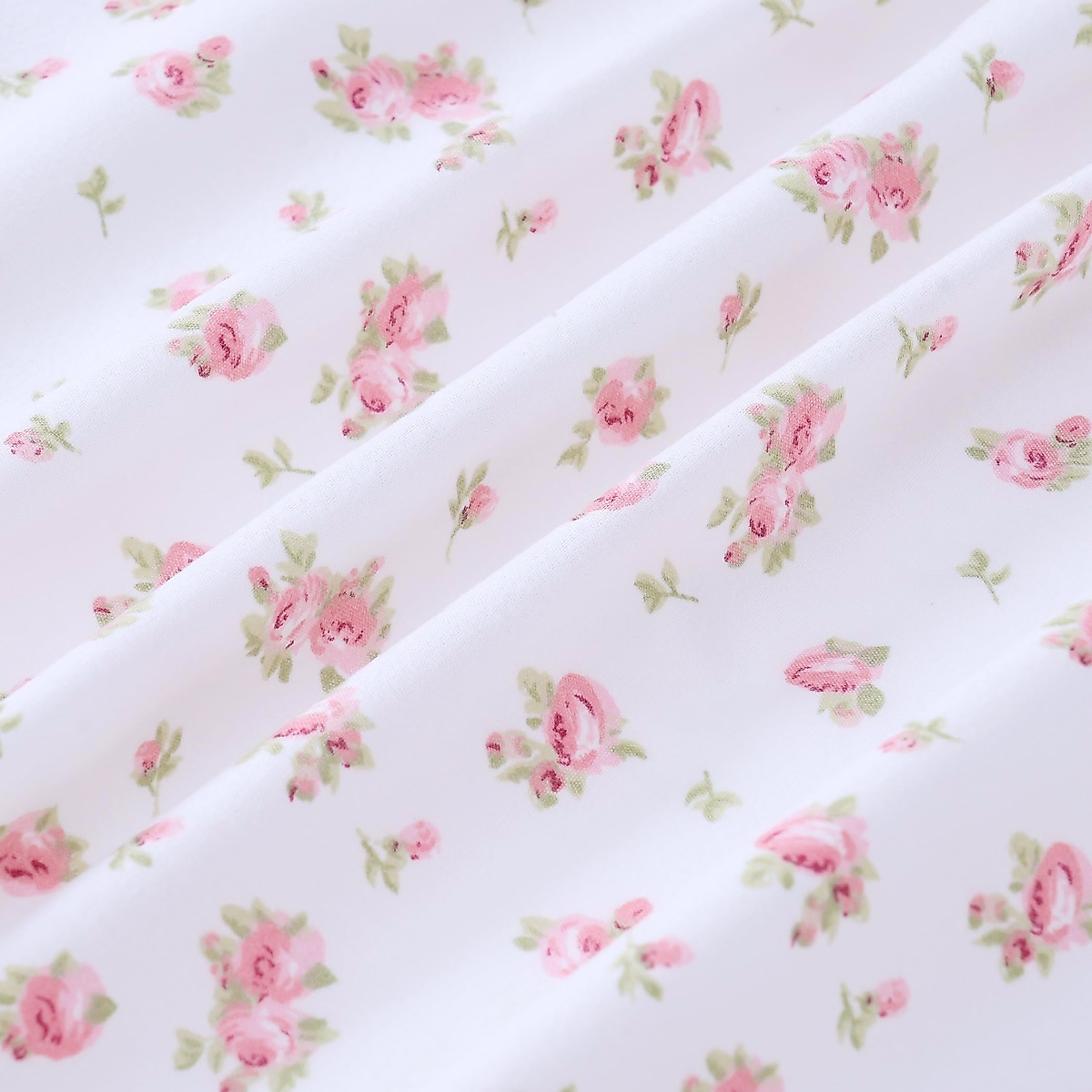 Modern Threads Soft Microfiber Printed Sheets - Luxurious Microfiber Bed Sheets - Includes Flat Sheet, Fitted Sheet with Deep Pockets, & Pillowcases Ivory Queen