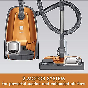 Kenmore 81214 200 Series Pet Friendly Lightweight Bagged Canister Vacuum Cleaner with HEPA Filter,2 Motor System
