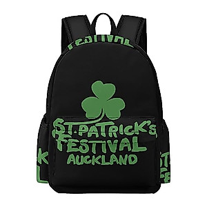 St Patrick's Day Auckland Backpack Lightweight Laptop Backpack Business Bag Casual Shoulder Bags Daypack for Women Men