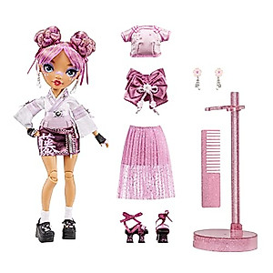 Rainbow High Lila Yamamoto- Mauve Purple Fashion Doll. 2 Designer Outfits to Mix & Match with Accessories, Great Gift for Kids 6-12 Years Old and Collectors