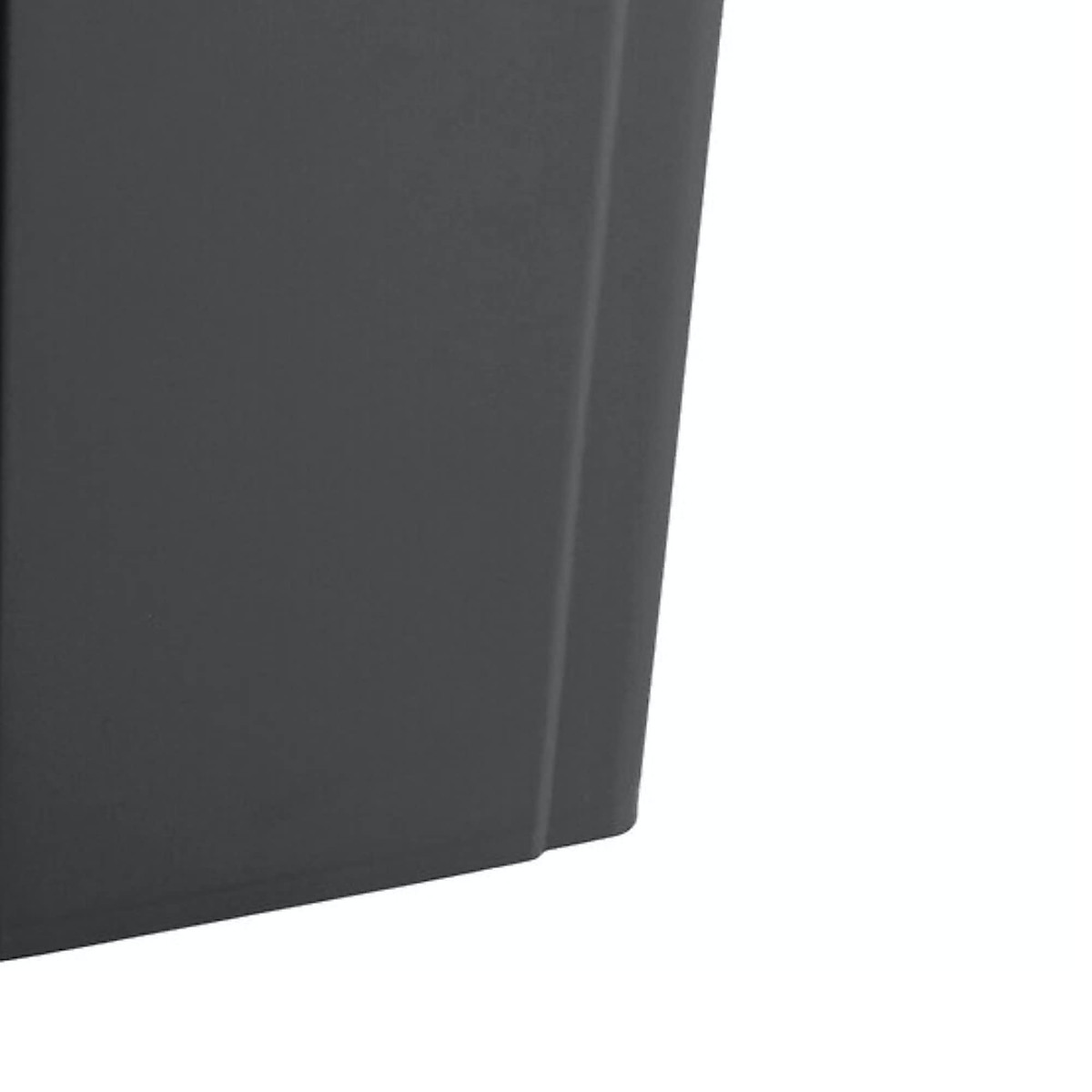 Mix.Home 19 Gallon Black Square Trash can Restaurant Trash can Commercial Trash can Tall Plastic Trash can Industrial Trash can Square Trash cans for Kitchen Janitorial Trash can