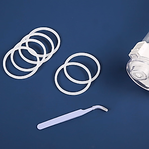 6pcs Silicone Gasket Replacement for Hydro Flask Wide Mouth Flip Lid Bottles, 2 Inch Replacement O Ring for 12/16/24/32/40oz Lid, with Tweezers