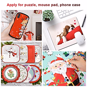 Sublimation Paper 100 Sheets 8.5 x 11 Inches 125gsm, for Any Inkjet Printer with Sublimation Ink Epson, Sawgrass, Heat Transfer Sublimation for Mugs T-shirts Light Fabric