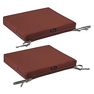 Classic Accessories Ravenna Water-Resistant 72 x 21 x 3 Inch Patio Chaise Lounge Cushion, Spice, Patio Cushion