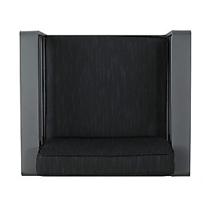 Christopher Knight Home Crested Bay Outdoor Aluminum Club Chairs with Water Resistant Cushions, 2-Pcs Set, Grey / Dark Grey