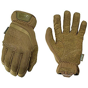 Mechanix Wear: FastFit Tactical Gloves with Elastic Cuff for Secure Fit, Work Gloves with Flexible Grip for Multi-Purpose Use, Durable Touchscreen Capable Safety Gloves for Men (Brown, Large)