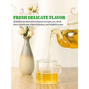 TeeLux Decaf Green Tea Bags, Pure Decaffeinated Green Tea, Super Antioxidant, 100 Count Tea Bags for Hot & Iced Tea