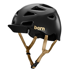 BERN - Melrose Helmet, Satin Black w/ Flip Visor, Small