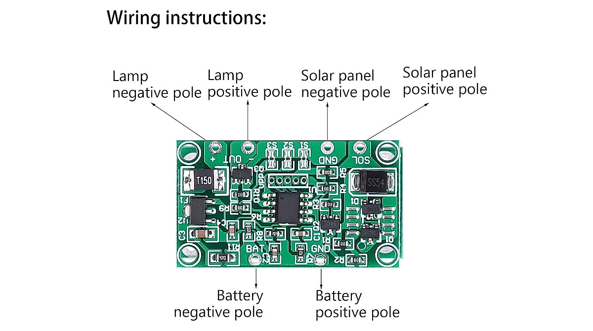 Psytfei Solar Charge Controller Board for DIY Lighting