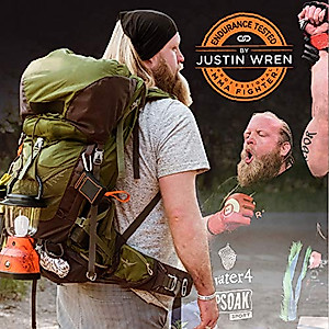 Eco Survivor IPX4 Sweat Resistant Earbuds with Mic, in-Line Controller, Flexible Ear Loops, 3 Silicone Gel Cushions, Premium Sound Quality, Great in-Ear Headphones, Outdoors, 43682