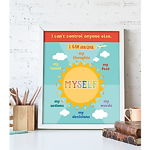 Carson Dellosa Calming Strategies Bulletin Board Set—Calming Strategies and Mood Charts for Social Emotional Learning, Homeschool or Classroom Decor (7 pc)