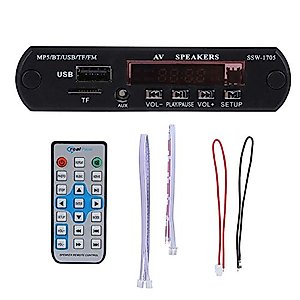 Sutinna 720P Bluetooth Audio Video Decoder, HD MP5 Player SSD Stereo Bluetooth Multimedia Player with FM/AUX Input/USB/TF/Remote Control