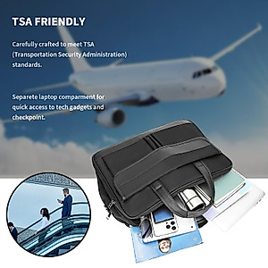 Men's Messenger Bag,Laptop Briefcase Crossbody Bags for Women Men Work Bag Business Bag Office Bag Computer Bag Satchel Fits 17.3 Inches Laptop