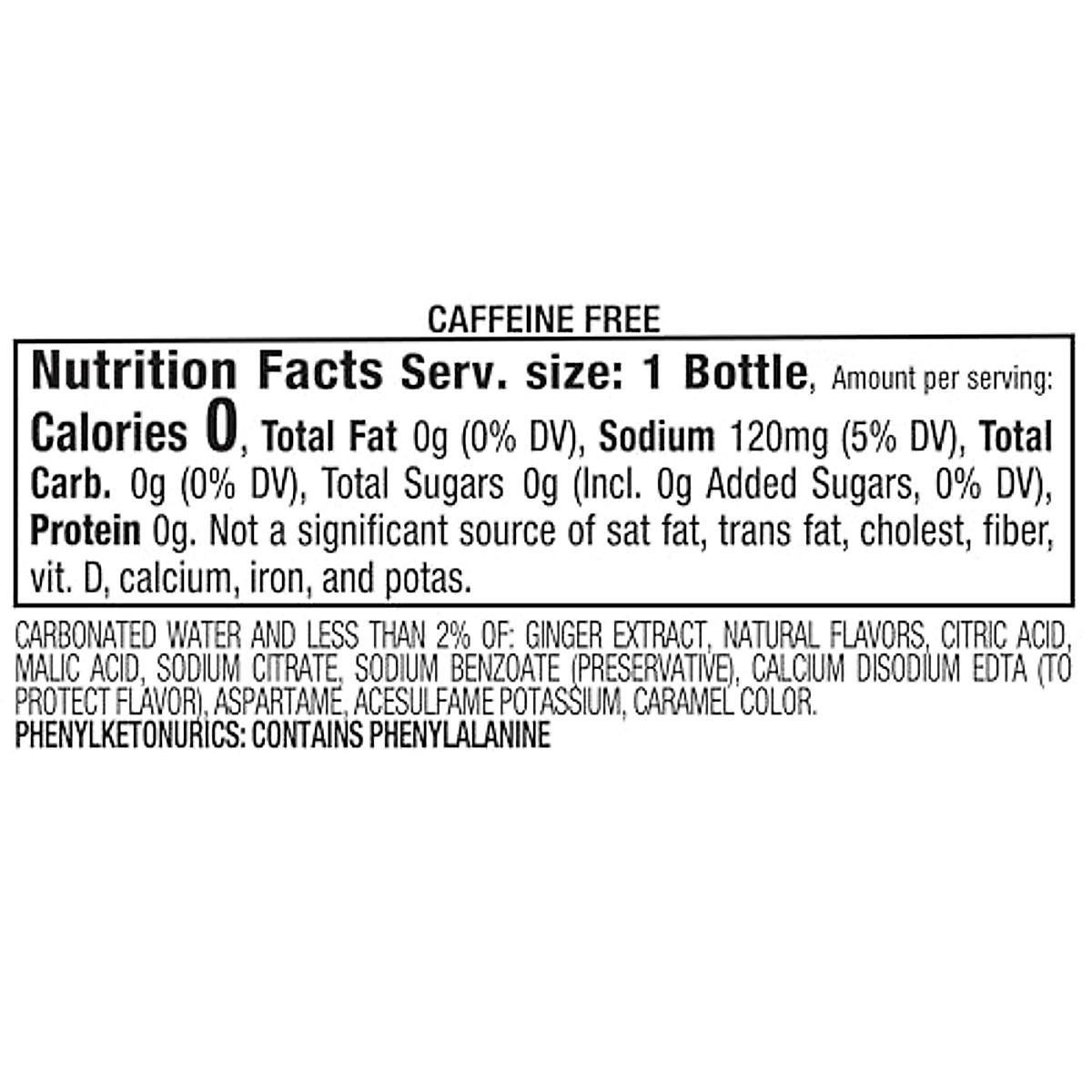 Diet Canada Dry Ginger Ale Soda, 12 Fluid Ounce Bottle, 8 Count