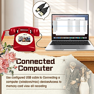 FiayaCom Video Audio Guest Book,1080P HD Video Phone Guestbook, Record Preserve Your Special Occasions, Ideal for Wedding Bridal Shower, Birthday, Graduations, Baby Shower(Red)