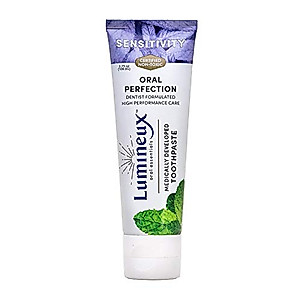 Lumineux Sensitivity Toothpaste - Fluoride Free, Certified Non-Toxic - NO Artificial Flavors, Colors, SLS Free, Dentist Formulated - Relieves Sensitive Teeth Without the Harm - 3.75 Oz