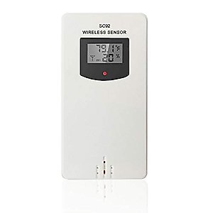 SMARTRO Wireless Remote Sensor Indoor Outdoor Thermometer Replacement for SC92