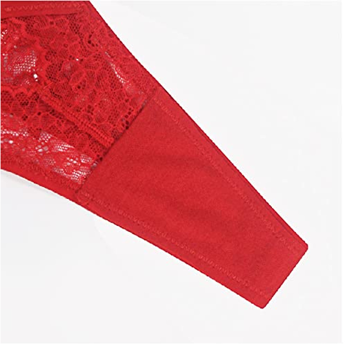 Banamic Women G String Panties Underwear for Ladies Cotton Thongs for Women Red