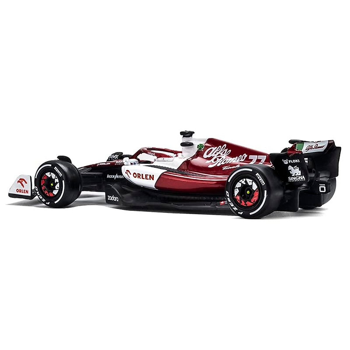 JODIYAAH Bburago 1:43 2022 Alfa Romeo F1 Racing Team C42#24 Guanyu Zhou Alloy Car Diecast Car Model Toy Collection (F1 C42#24)