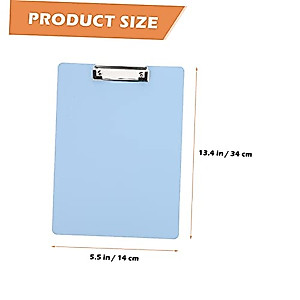 2pcs A4 Folder Board Nursing Clip Board Paper Binder Clipboard A4 Letter Size Clipboards Clipboard Hardboard Clipboard Exam Paper Clips A4 Clip Boards for Metal Thin