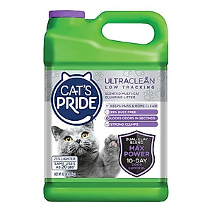 Cat's Pride Max Power UltraClean Low-Tracking Multi-Cat Clumping Litter 15 Pounds, Fresh Scent