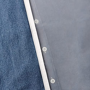 Kntiwiwo Clear Garment Bag Suit Bags for Storage Set of 12 Hanging Dust-Proof Clothes Cover Bag with Zipper for Suit, Coat, Dress Closet Clothes Storage-24” x 40”