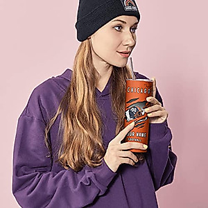 20oz Customs Football City Tumbler with Lid and Straws, Personalized Football GIfts for Fans, Travel Cup Adds Your Name and Number