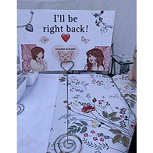 LILINMZ 40 Pcs Table Number Holders Place Card Holder - Sturdy and Durable, Elegant Heart-shaped Design - Perfect for Wedding, Anniversary, and Birthday Parties