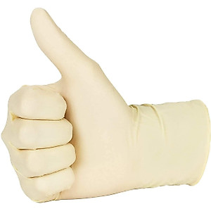Chef's Star Disposable Powder Free Latex Gloves, 100 Count, Large