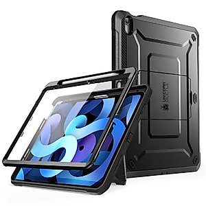 SUPCASE for iPad 10th Generation Case with Screen Protector (Unicorn Beetle Pro), [Built-in Stand & Pencil Holder] Heavy Duty Rugged Protective Case for iPad 10th Gen 10.9 Inch (2022), Black
