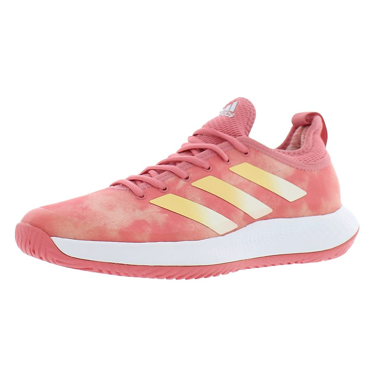 adidas Women's Defiant Generation Tennis Shoe, Hazy Rose/Acid Orange/Cream White, 8.5