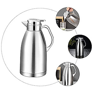 HANABASS Mini Water Kettle Portable hot Water Kettle Camping Kettle Water Bottles for Daily use Drink Kettle Water Bottle for hot Drinks Double Layer Handle Carafe Thermal jug Office