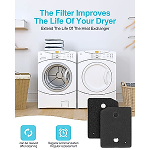 Plinth Filter Replacement for Miele T1 Dryer：9164761 Heat Pump Dryer, Dryer Spare Parts, Lint Filter Foam Sponge Replacement for Miele T1 Dryer (5)