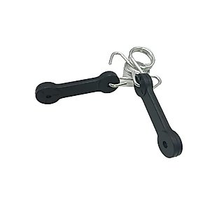 shiosheng 2pcs 532160793 160793 Bagger Latch Grass Chute with Hook Bagger Latch Straps for Oregon 42-555 Husqvarna/Poulan/Roper/Sears/Craftsman/Weed Eater