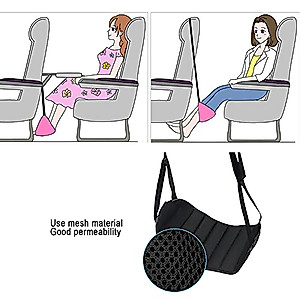Airplane Footstool with Comfortable Non-Collision Base, Portable Travel Footstool Made of Memory Foam, Airplane Travel Accessories to Reduce Swelling and Soreness, Traveler's Gift