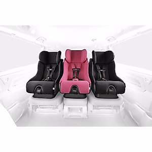 Clek Fllo Convertible Car Seat - Compact Design for 3-Across Seating, Extended Rear-Facing with Anti-Rebound Bar (Marshmallow)