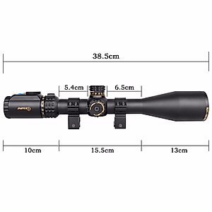 SNIPER WKP6-24x50SAL Hunting Rifle Scope Red, Green & Blue Illuminated Reticle/Fully Multi-Coated Lens/3" Sunshade