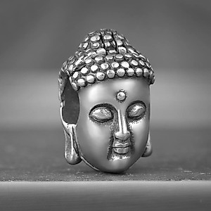 ERKUOO 2PCS Buddha Ear Weights Hangers for Stretched Dangle Ears Gauges Gothic Ear Tunnel Plug Taper Stretcher Expander Piercing Jewelry 15mm