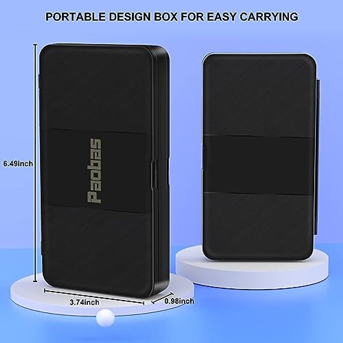 Paobas 48 Slot Game Card Case for Nintendo Switch Game Cards and Mirco SD Memory Cards, Portable Switch Lite/OLED Game Memory Card Storage Holder