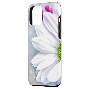 iPhone 13 Pro Max Beautiful White Daisy Petals With A Green Center Unique Case