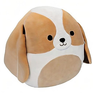 Squishmallows 8'' Adela The Basset Hound, Brown and White