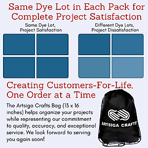 Lion Brand 24/7 Cotton Navy 761-110 (3-Skeins - Same Dye Lot) Worsted Medium #4 Cotton Yarn for Crocheting and Knitting with Project Bag