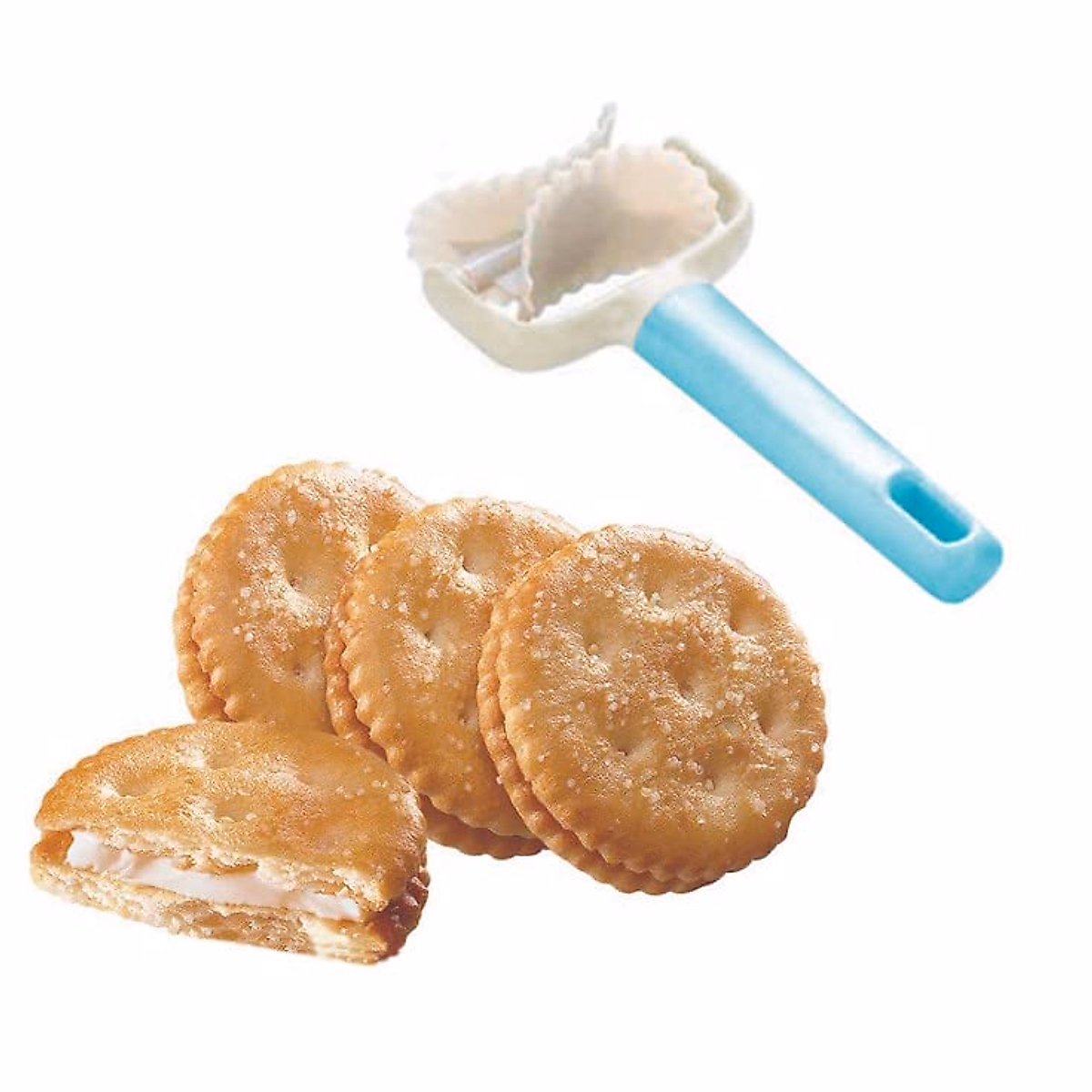 Cookie Cutter Round Rectangle Cake Diy Wave Cookie Cutter Plastic Dough Cutting Tool Fondant Cake Cutting Decorating Tool Silicone Baking Mat Set (C, One Size)